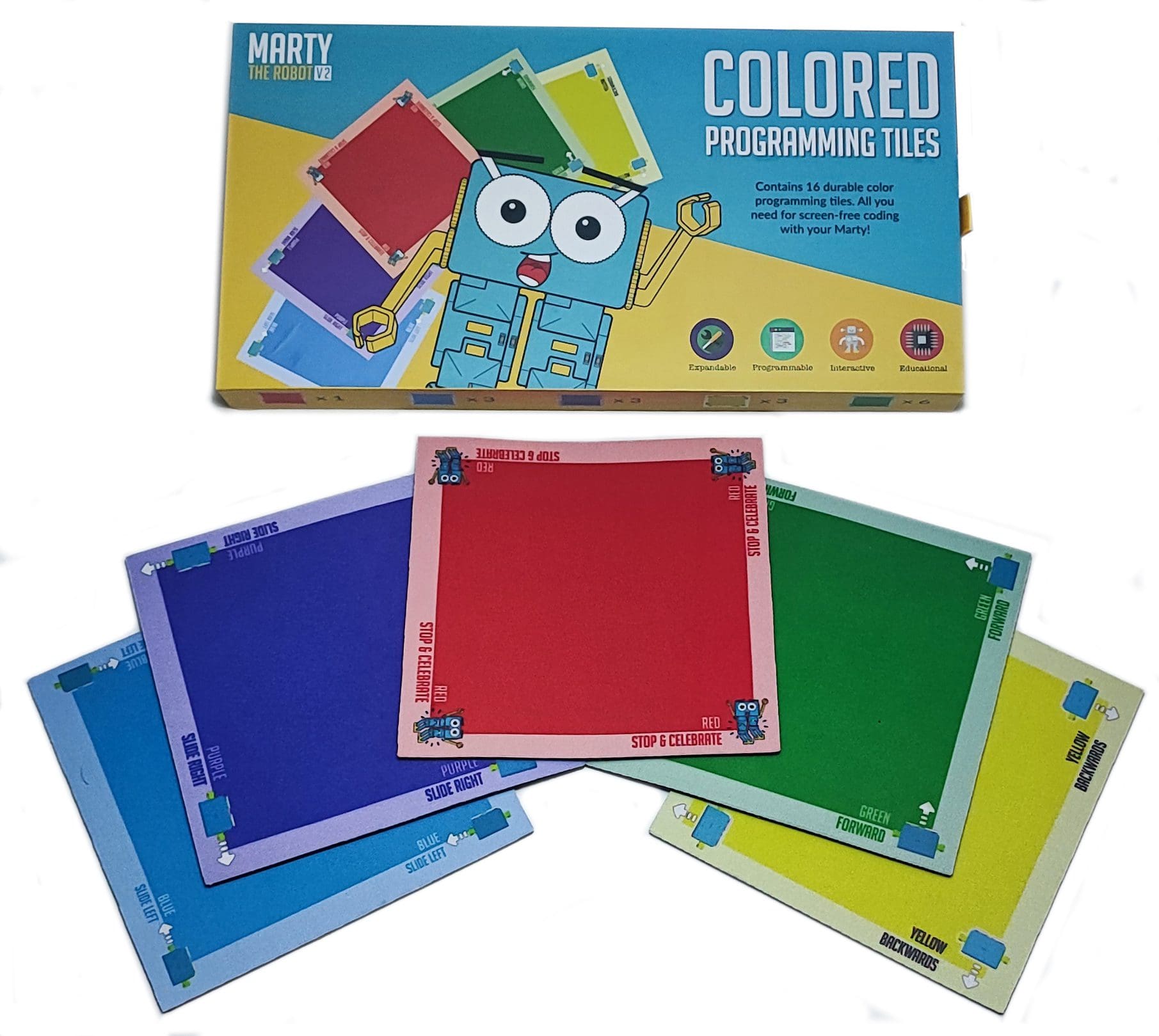 Class Pack of 10 Marty the Robot V2s + Classroom Extras - Robotical